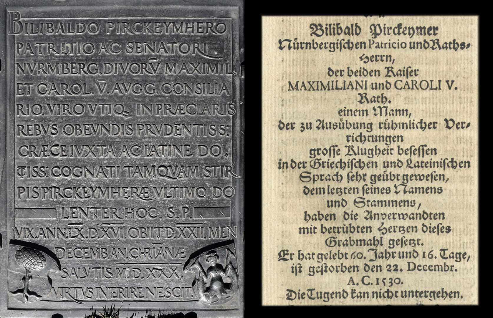 Epitaph des Willibald Pirckheimer | Kunstwerk | virtuelles Museum ...