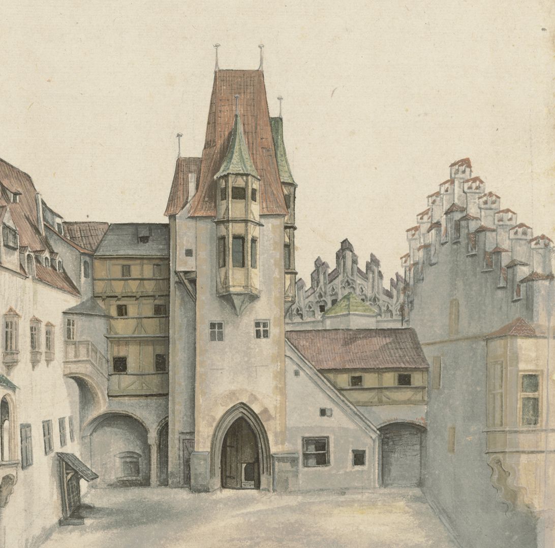 Burghof in Innsbruck nach Süden | Kunstwerk | virtuelles Museum Nürnberger Kunst
