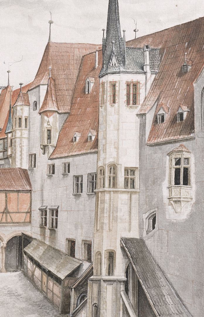 Hof der Innsbrucker Burg gegen Norden | Kunstwerk | virtuelles Museum Nürnberger Kunst